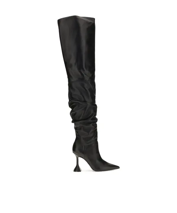 Amina Muaddi Pointed-toe Knee-high Boots
