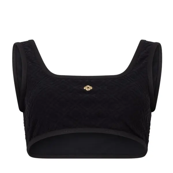 Casablanca Monogram Jacquard Bikini Top