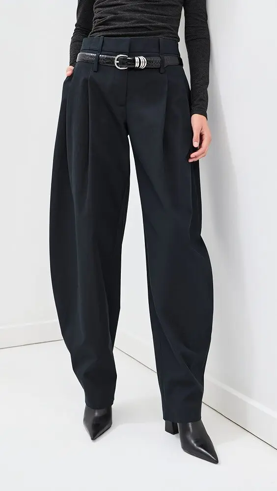 Brandon Maxwell Pleated Balloon Pants