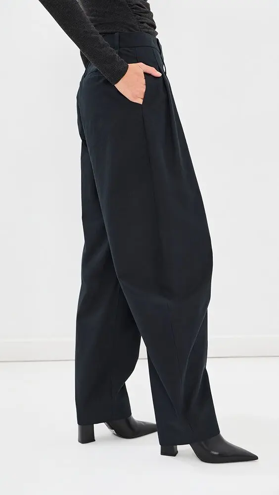 Brandon Maxwell Pleated Balloon Pants