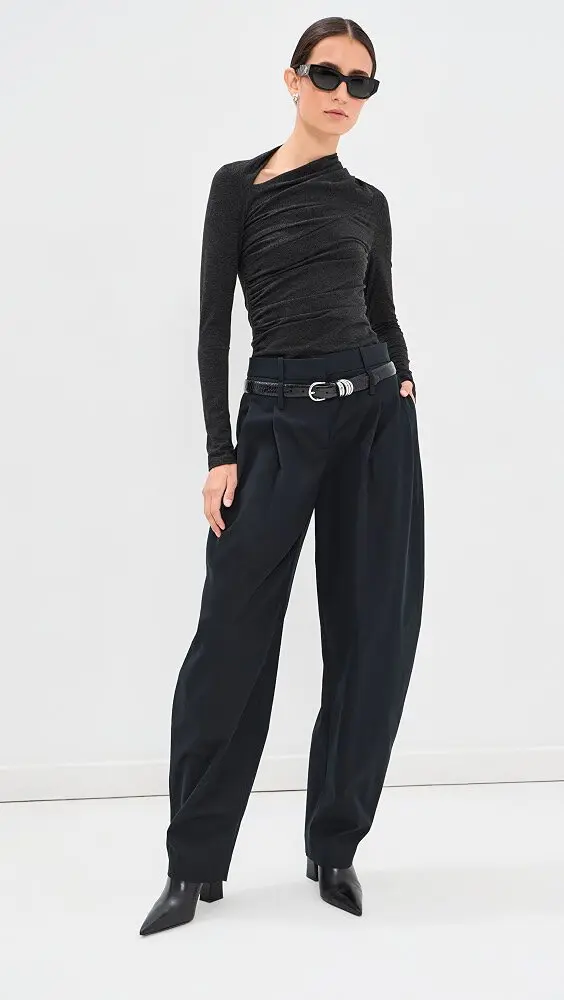 Brandon Maxwell Pleated Balloon Pants
