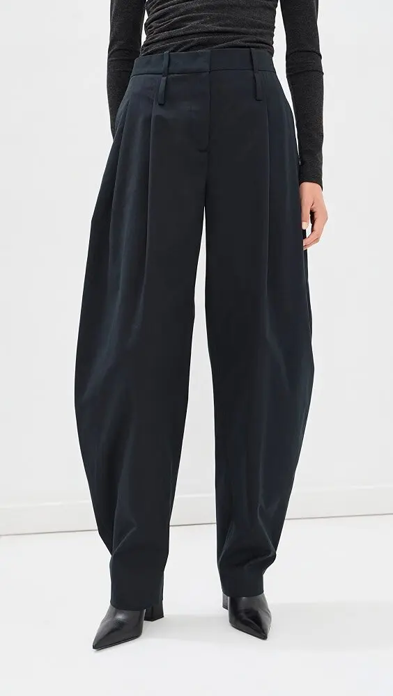 Brandon Maxwell Pleated Balloon Pants
