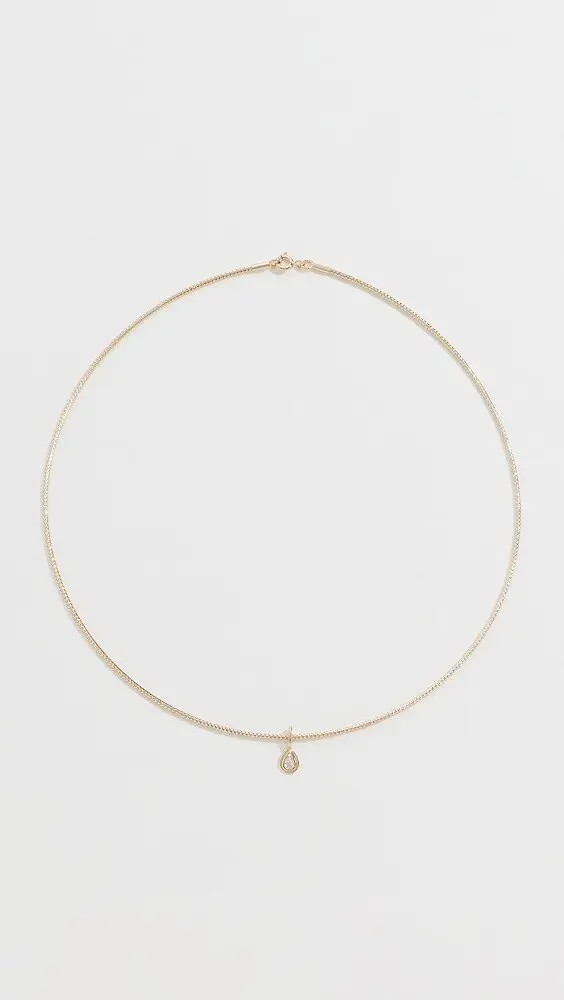 Adina Reyter Groovy Diamond Teardrop Collar Necklace