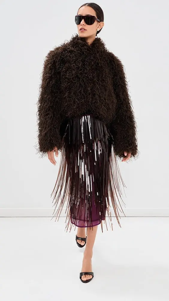 Attico Long & Midi Skirt - Brown