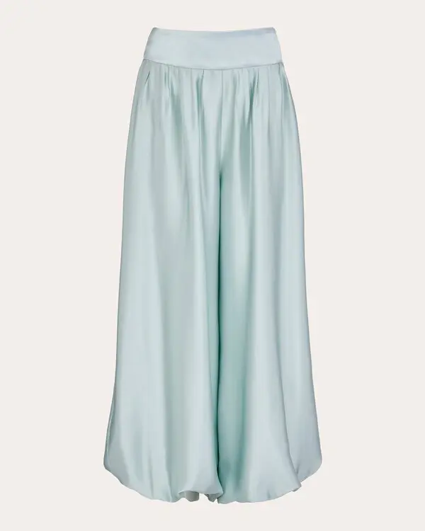 FRANCESCA MIRANDA Orbit Gathered Silk Bubble Pants