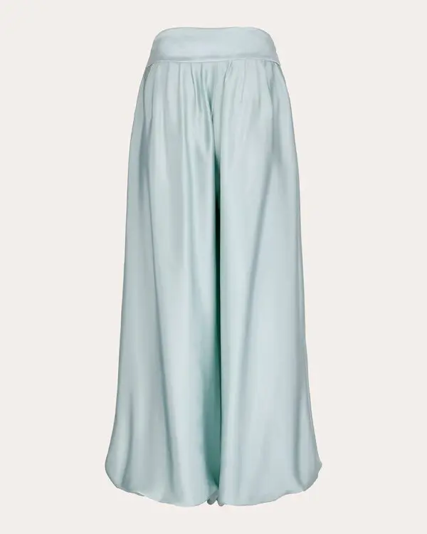 FRANCESCA MIRANDA Orbit Gathered Silk Bubble Pants