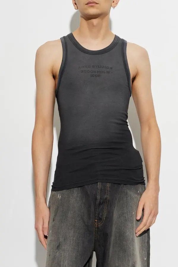 Acne Studios Sleeveless Tank Top With A ‘vintage’ Effect