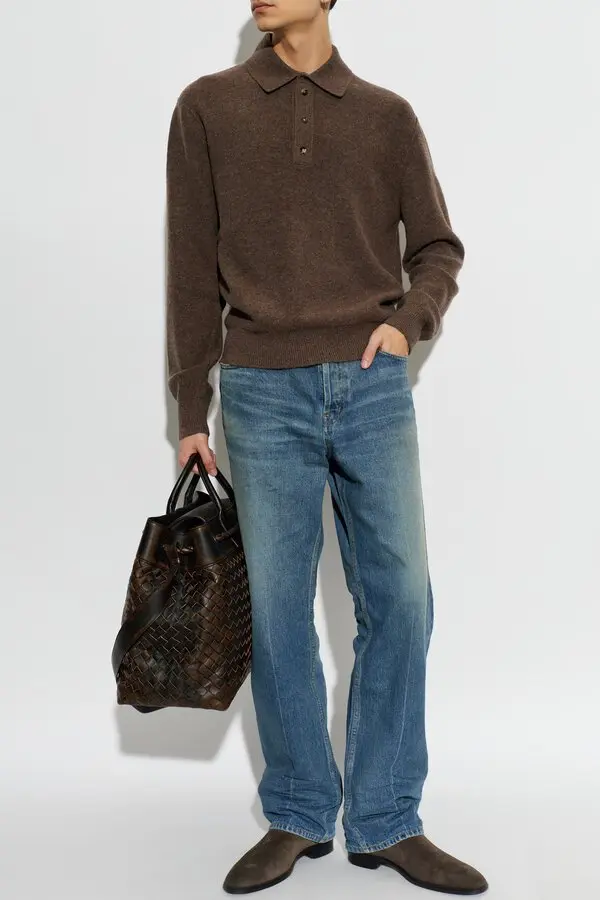 Bottega Veneta Wool Polo Sweater