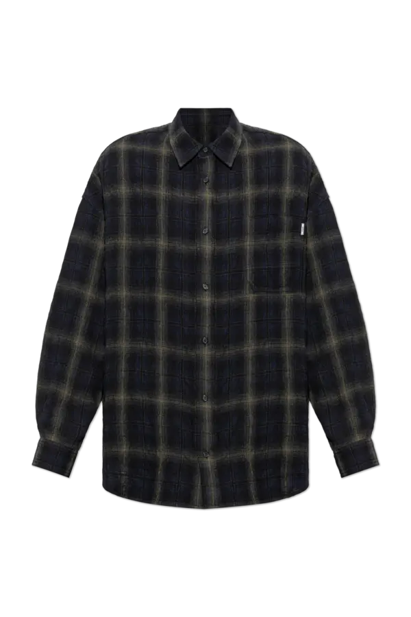 JUUN.J Checked Shirt - Navy Blue