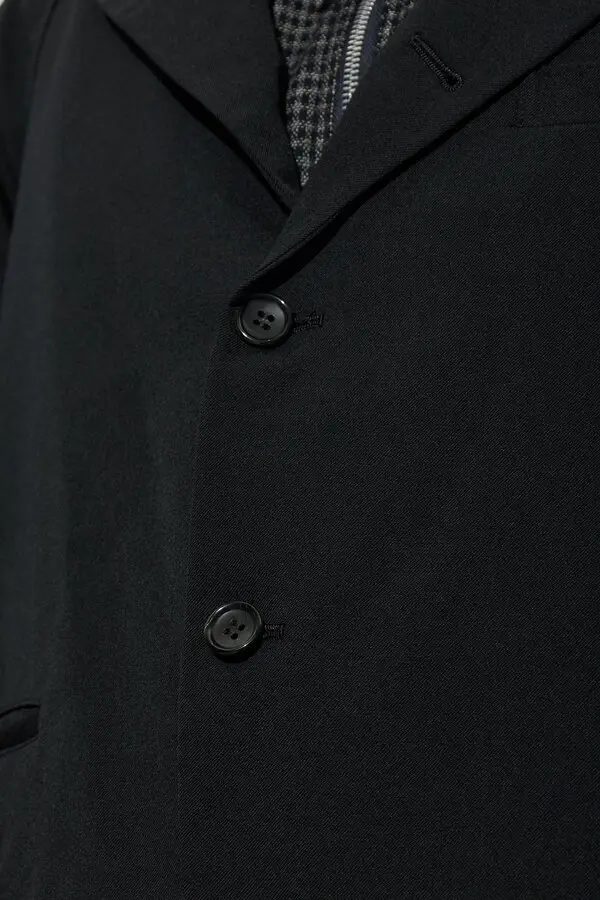 Comme Des Garçons Wool Jacket With Open Lapels