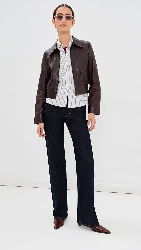 NILI LOTAN Charly Leather Jacket