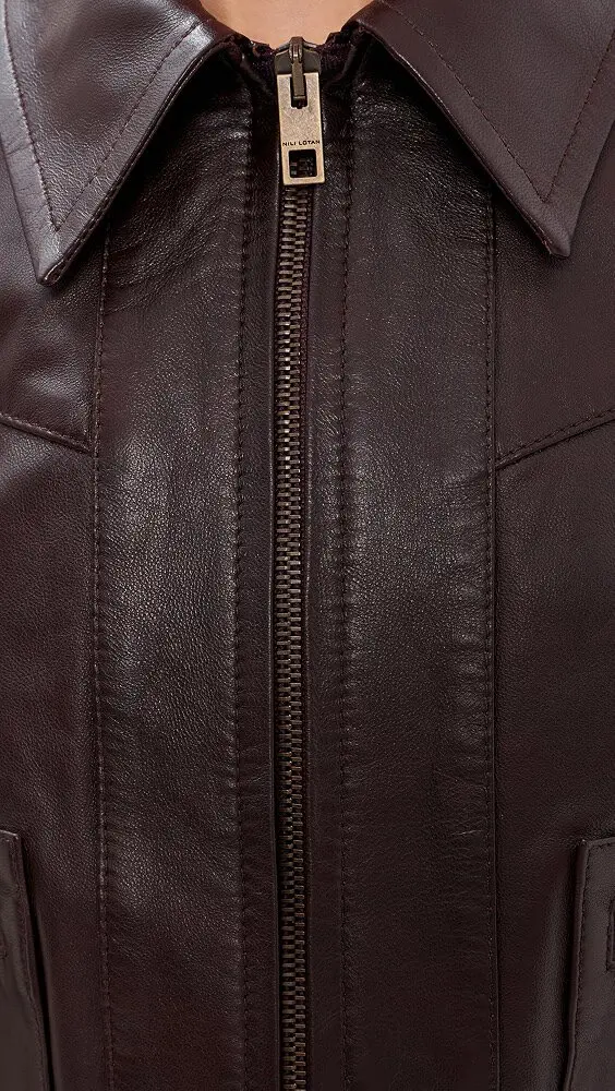 NILI LOTAN Charly Leather Jacket