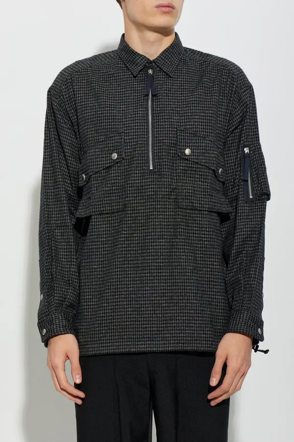 Comme Des Garçons Cotton Plaid Polo Shirt