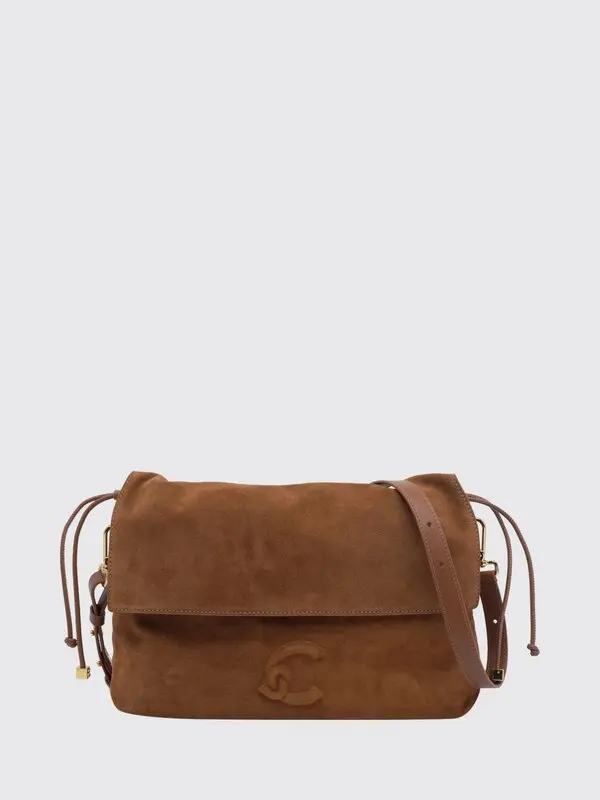 COCCINELLE Lidia Suede Calfskin Shoulder Bag With Drawstring