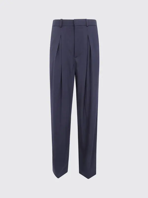Jacquemus Slim Fit Pleated Tailored Trousers In Viscose Cotton Blend