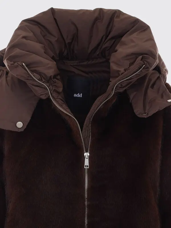 Add Faux Fur Jacket With Goose Down Ped Hood