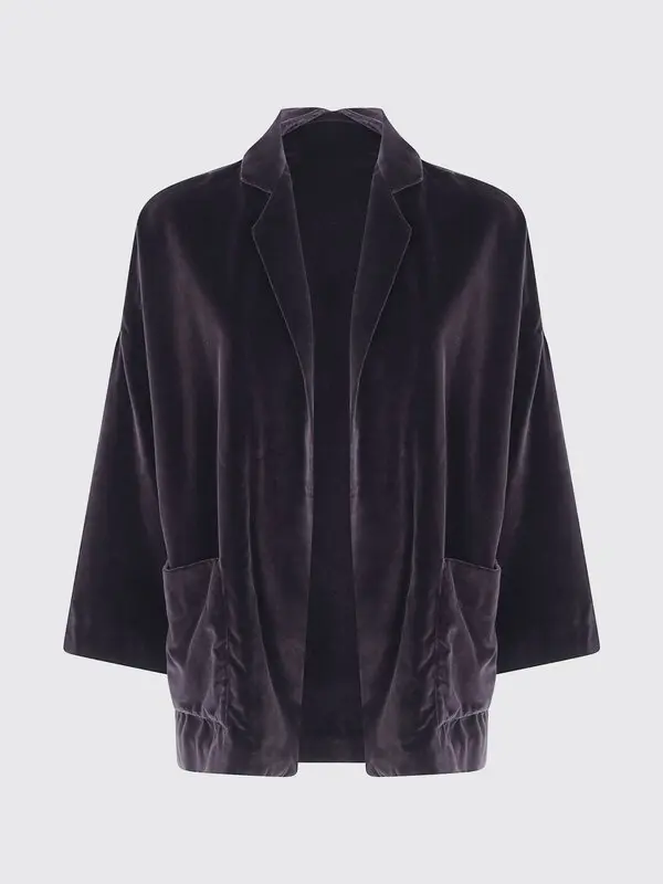 DANIELA GREGIS Single-breasted Cotton Velvet Blazer With Patch Pockets