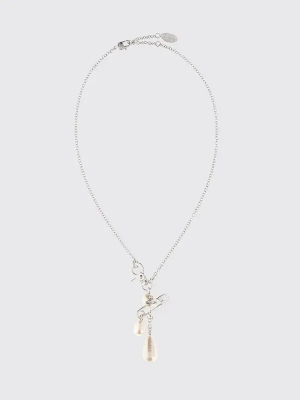 VIVIENNE WESTWOOD Claude Faux-pearl Choker Necklace With Orb Charm - Platinum