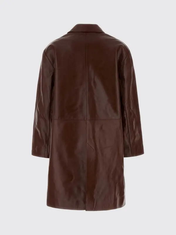 Soeur Knee-length Single-breasted Lambskin Leather Jacket