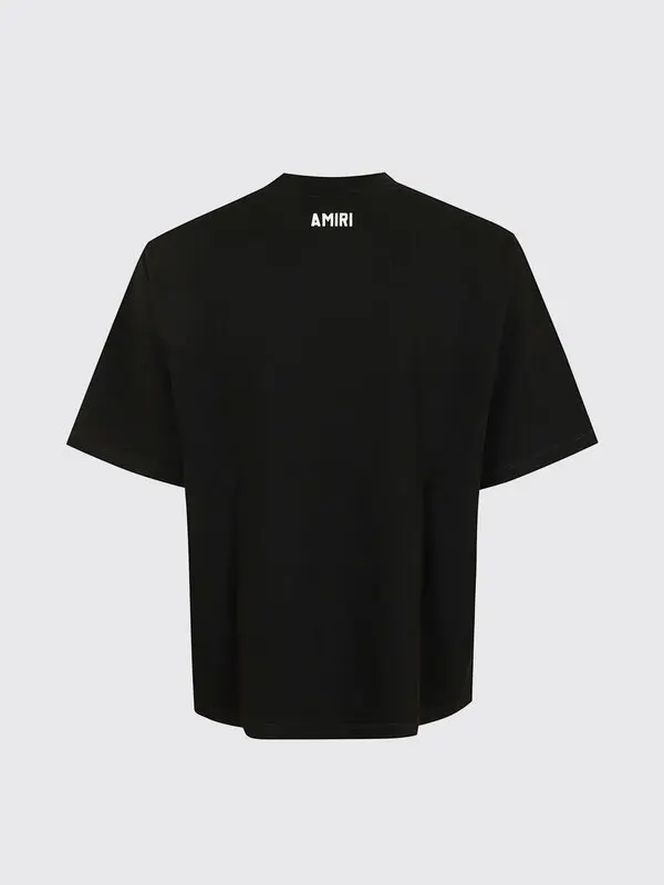 Amiri Logo Print Cotton T-shirt With Dropped Shoulders