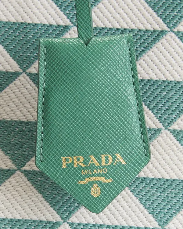 FWRD RENEW Prada Symbole Embroidered Tote Bag