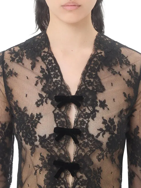 Valentino Garavani Lace Shirt With Bows
