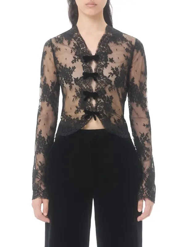 Valentino Garavani Lace Shirt With Bows