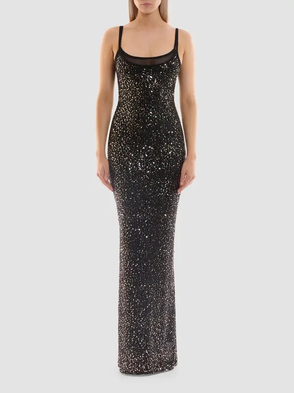 ZHIVAGO The Space Between Embellished Body-con Maxi Slipdress