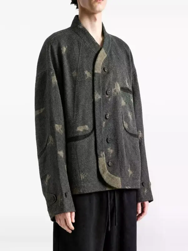 ZIGGY CHEN Patterned Button-up Jacket