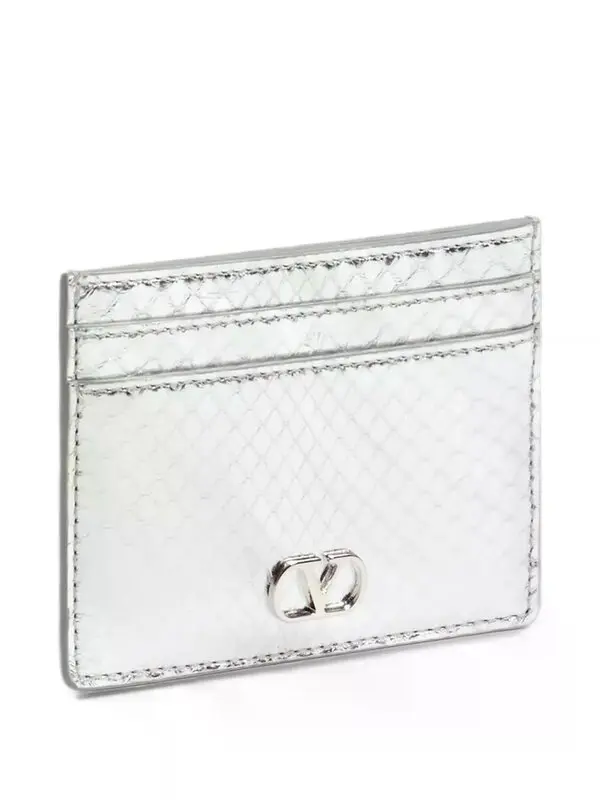 Valentino Garavani Vlogo Signature Cardholder In Laminated Ayers
