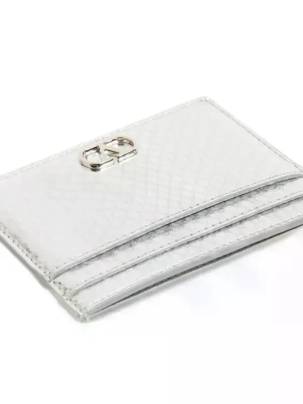Valentino Garavani Vlogo Signature Cardholder In Laminated Ayers