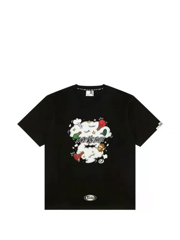 AAPE BY *A BATHING APE X Fairtex Graphic-print T-shirt - Black