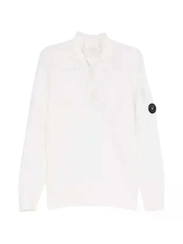 C.P. COMPANY Button-placket Lens-detail Polo Shirt