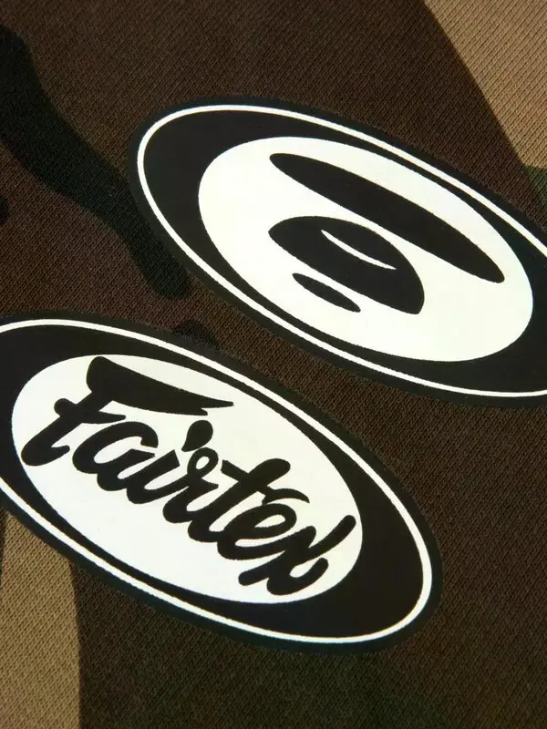 AAPE BY *A BATHING APE Moonface Camouflage-print Zip-up Hoodie