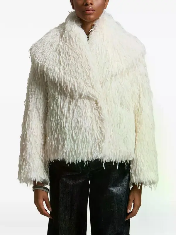 Peserico Faux-fur Double-breasted Jacket