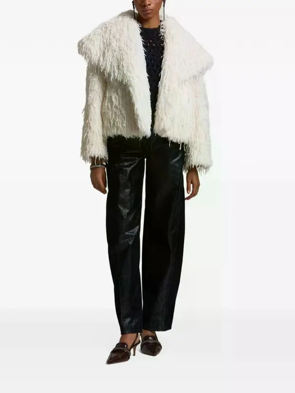 Peserico Faux-fur Double-breasted Jacket