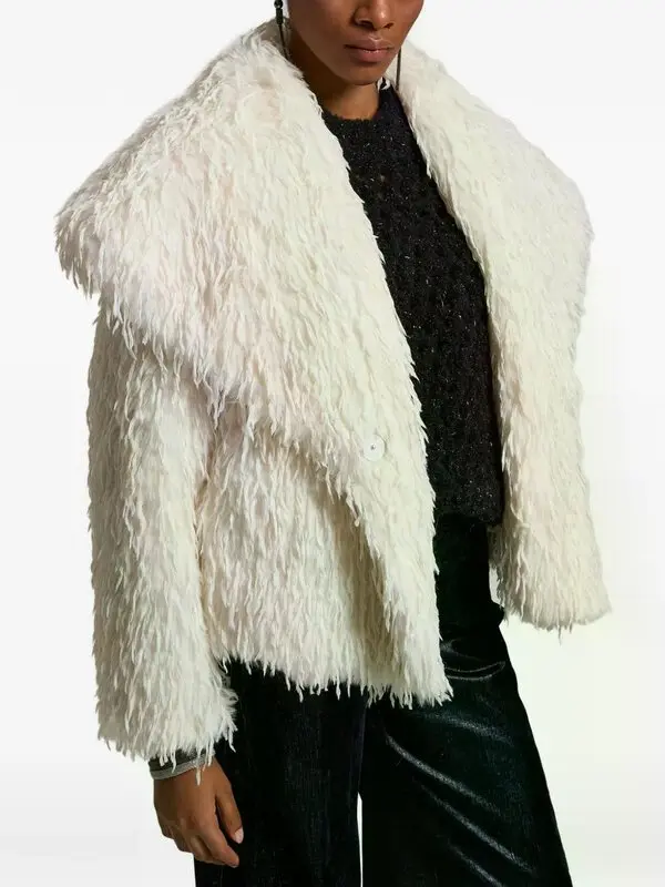 Peserico Faux-fur Double-breasted Jacket