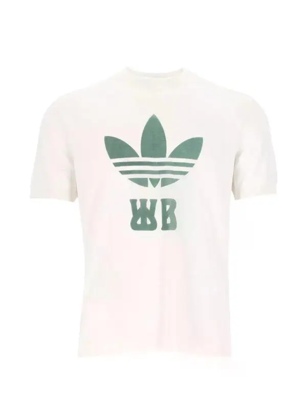 Adidas X Wales Bonner Logo-print Short-sleeve T-shirt - Neutrals
