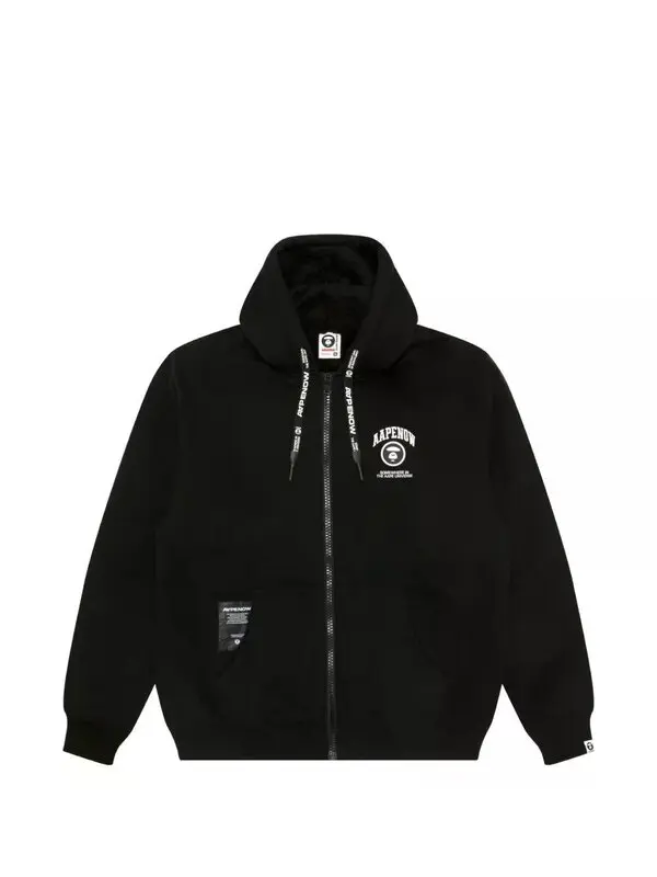 AAPE BY *A BATHING APE Aapenow Moonface-logo Zip-up Hoodie