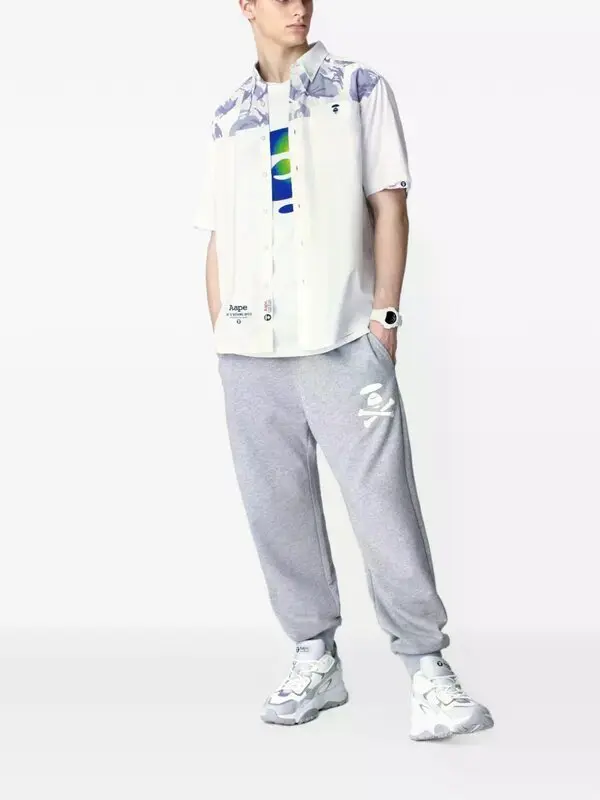 AAPE BY *A BATHING APE Logo-print Track Pants - Black