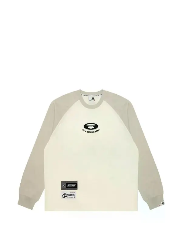 AAPE BY *A BATHING APE Moonface Long-sleeve T-shirt - Neutrals