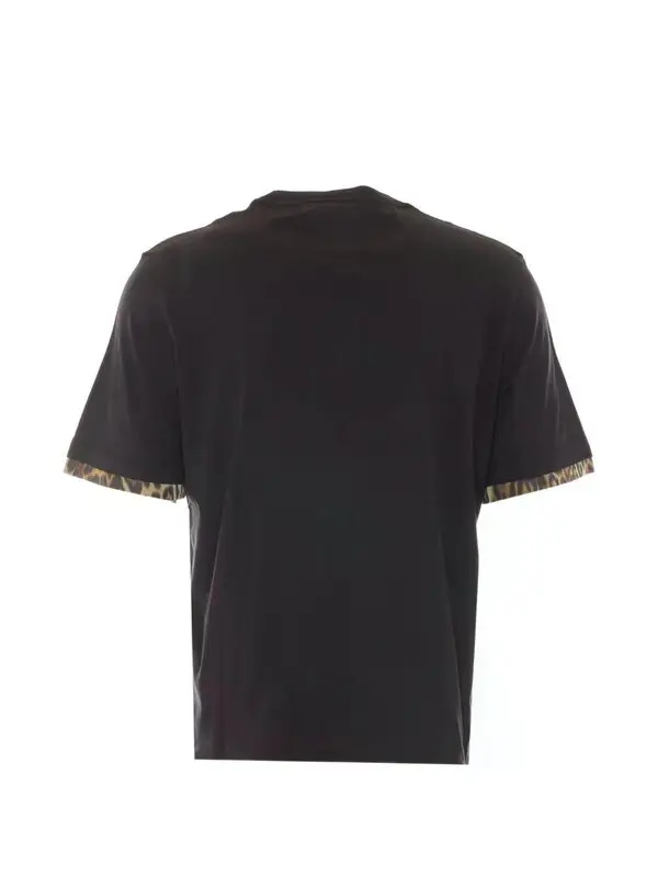 LANVIN Leopard-print Trim T-shirt