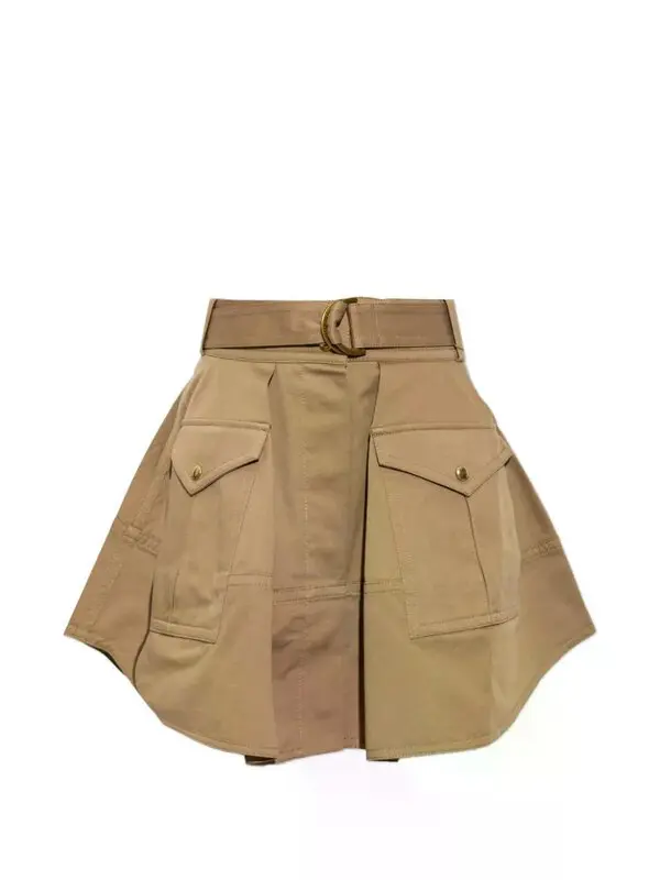 Zimmermann Clash Drill Utility Mini Skirt