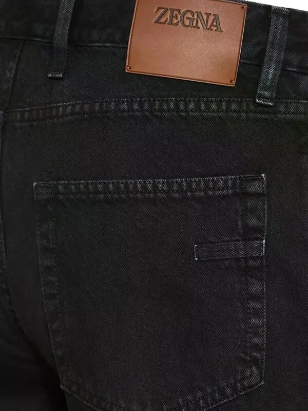 Zegna Logo-patch Straight-leg Jeans
