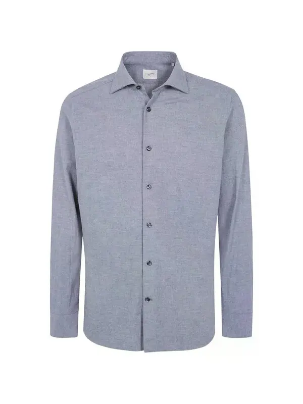 TINTORIA MATTEI 954 Spread-collar Button-up Shirt - Blue