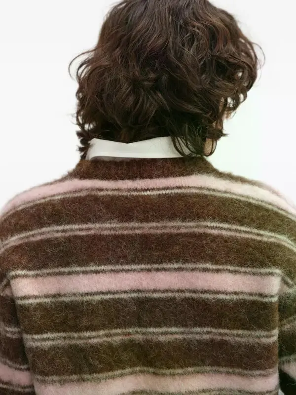 DUNST Striped Crew-neck Sweater