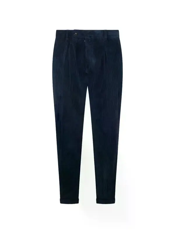 BERWICH Corduroy Pleated Trousers - Blue