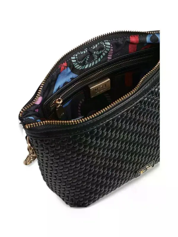 V°73 Woven-design Logo-plaque Pouch