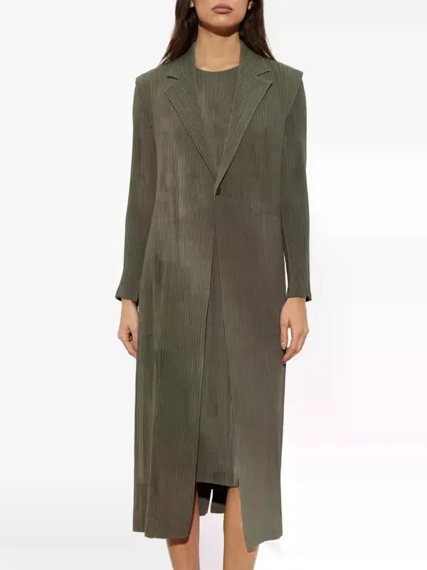 Issey Miyake Pleated Notch-lapel Jacket