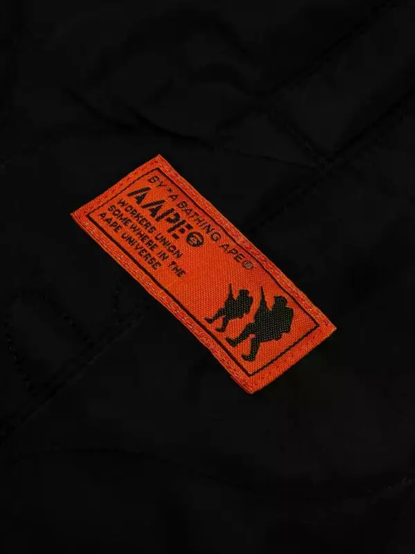 AAPE BY *A BATHING APE X Alpha Industries Quilted Camouflage-panel Tapered Trousers